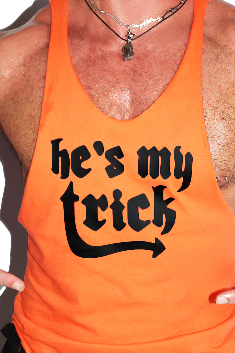 He's My Trick String Tank- Orange – Marek+Richard